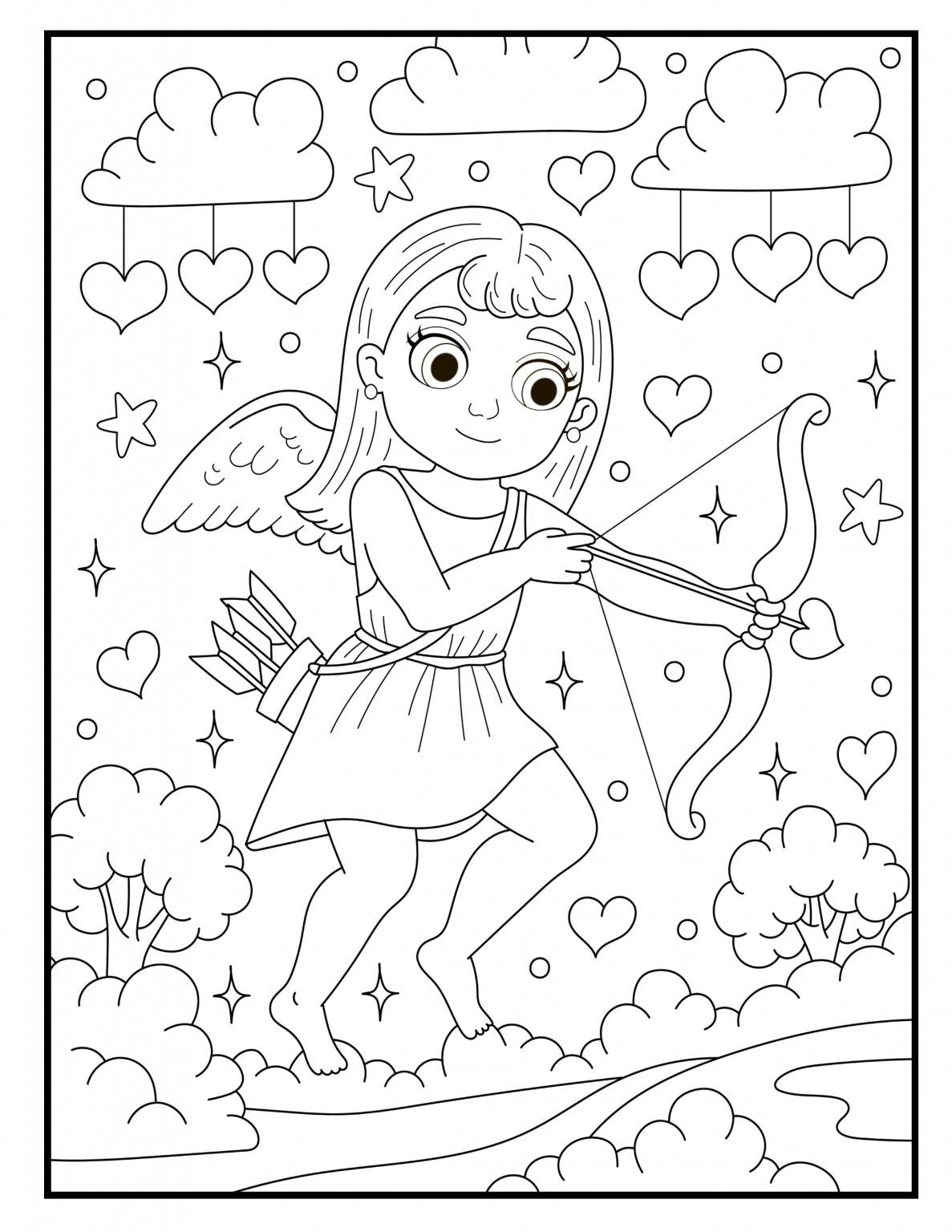 Little Cupid Colouring Book - Pentastica